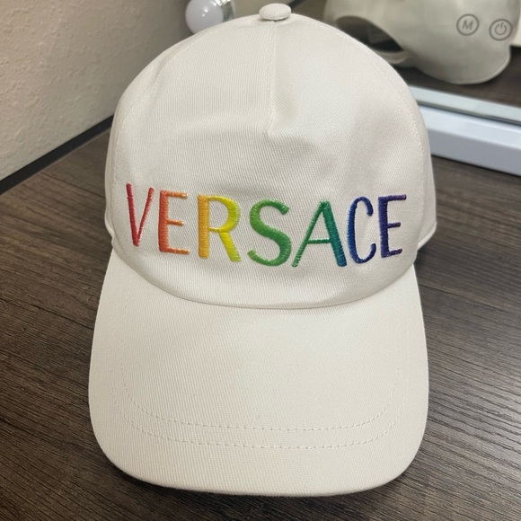 Versace | Accessories | Versace Pride Embroidered Logo Cap | Poshmark